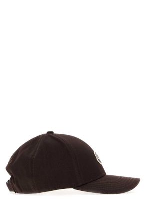 Moncler Mens Chocolate Cotton Baseball Cap 257 Cappelli E Fasce Per Capelli Hat