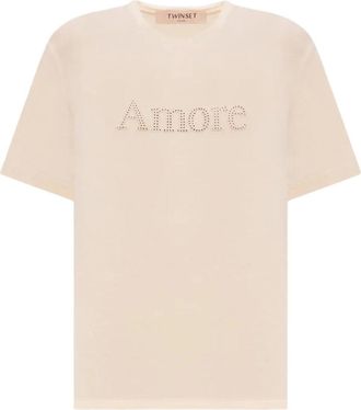Twinset Femme, Tops, Rose, Taille: 36 FR T-Chemises
