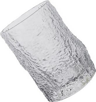 Pretyzoom Japanischer Glasbecher Mit Baumrindenstruktur Hochwertiges Glas-wasserglas F&uuml;r Saft Milch Tee Stilvoller Trinkbecher Mit Glattem Rand Robust Und Viels