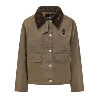 Barbour Spey Slim Waxed Jacket - - Jackets - Damen - Gr&uuml;n - S