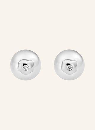 ariane ernst Ariane Ernst Ohrstecker The Spiegelei Studs M Aus 18 Karat Gold Mit Diamanten silber