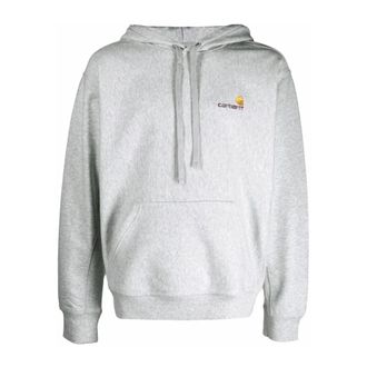 Carhartt Work in Progress American Script Sweatshirt - - Sweatshirts & Hoodies - Herren - Grau - XL