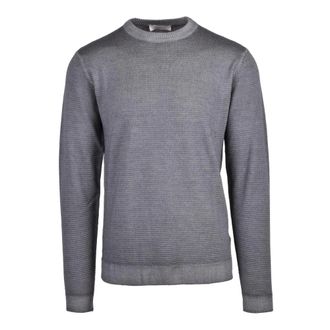 Wool & Co Rundhals-Pullover - - Knitwear - Herren - Grau - M