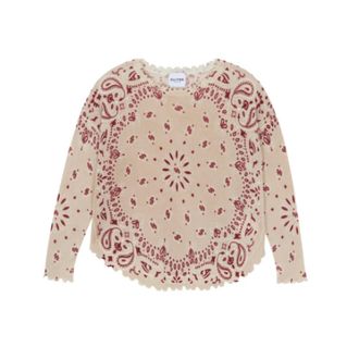 Kujten Bandana Print Strickpullover - - Knitwear - Damen - Beige - S