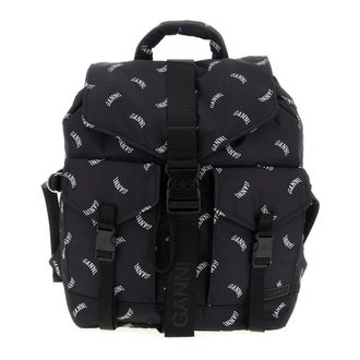 Ganni Re-Tech Rucksack - - Bags - Damen - Schwarzk - ONE SIZE