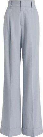 Alberta Ferretti Femme, Pantalons, Bleu, Taille: 38 FR Tweed Suit Pantalons