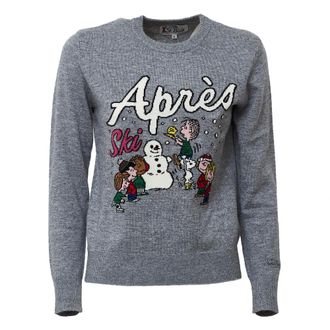 MC2 Saint Barth Pull New Queen &agrave; col rond - Femme - Pulls - Gris - Taille: 40 FR