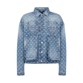 Dsquared2 Denim Utility Jacket - - Jackets - Herren - Blau - 3XL