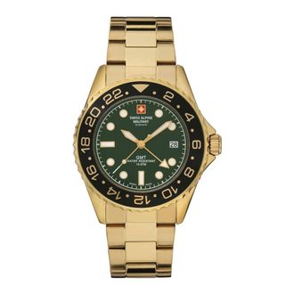 Swiss Alpine Military Swiss Alpine Military Herren Uhr GMT Analog Quarz 7052 Edelstahl 7052.1114 - - Accessories - Herren - Gelb - ONE SIZE