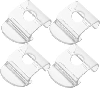 BESPORTBLE 4 St&uuml;ck Kabellose Jalousiegriffe Transparent Kindersichere Leichte PVC bediengriffe f&uuml;r Fensterrollos Mini Hebegriffe ohne Schnur Geeignet f&uuml;r Jalousi