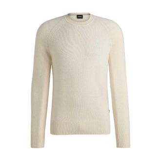 HUGO BOSS Emalvo Pullover f&uuml;r Herren, Jerseyware, Raglan&auml;rmel (Wei&szlig;)