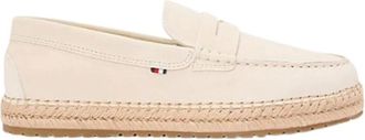 Tommy Hilfiger Homme, Chaussures, Beige, Taille: 41 EU Espadrilles en daim &agrave; semelle flexible