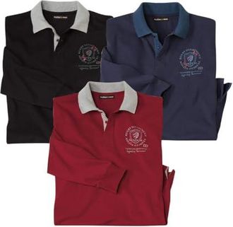 Atlasformen Lot de 3 Polos Rugby North Club - 3XL