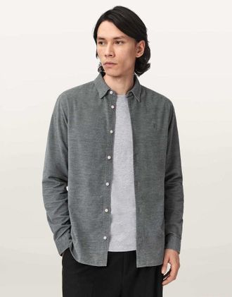 AllSaints Lorella - Chemise &agrave; manches longues - Gris clair