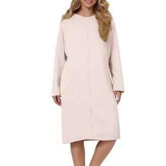 Generic Robe de maison pour femme - Pyjama long et doux - Manches longues - Col rond - Baggy - Pyjama - V&ecirc;tement de d&eacute;tente thermique - V&ecirc;tement de nuit douil