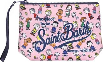 MC2 Saint Barth Femme, Sacs, Multicolore, Taille: ONE Size Pochette en n&eacute;opr&egrave;ne Collection Peanuts Fermeture &eacute;clair