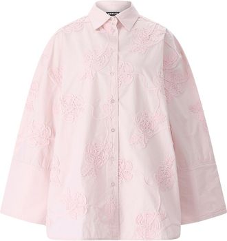 Rotate Oversized Bluse mit Blumendetails