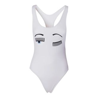 Chiara Ferragni InterOeyes Einteiliger Badeanzug - - Swimwear - Damen - Wei&szlig; - XS
