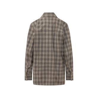 Seafarer Virgin Wool Checked Shirt - Brown