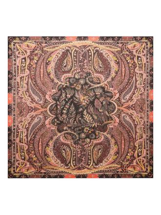 Etro paisley-print scarf - Marron