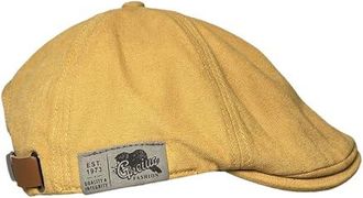 Generic Chapeaux vintage pour hommes b&eacute;ret d&eacute;t&eacute; vintage britannique couleur unie r&eacute;glable pour hommes b&eacute;ret chapeau de peintre chapeau sarcelle pour femmes, j