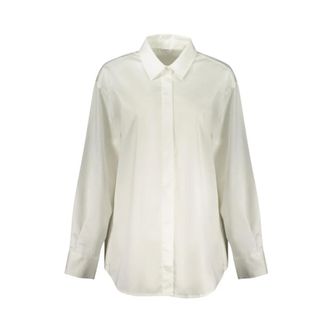 Guess Femme, Blouses et Chemises, Blanc, Taille: 46 FR Chemise &agrave; manches longues