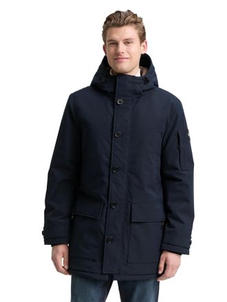 Tom Tailor Herren 1046973 Parka Aus Wasserabweisendem Material, 10668 - Sky Captain Blue, 3XL EU