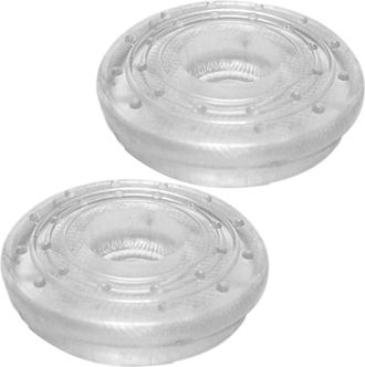 Angoily 2 St&uuml;ck rutschfeste Transparente T&uuml;rgriff Endpolster aus Gummi f&uuml;r Klimmzugstangen im Innenbereich Schutzpolster f&uuml;r T&uuml;rrahmen bei Krafttrainingsger&auml;t