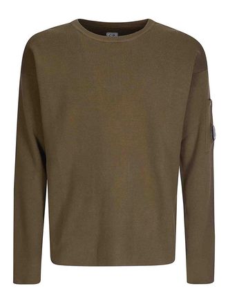 C.P. Company C. P. Company Pull Col Rond - Vert