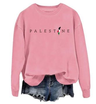 Generic Sweat &agrave; capuche Palestine Palestine Free Palestine Drapeau Palestine Hommes Femmes Chemise Rose