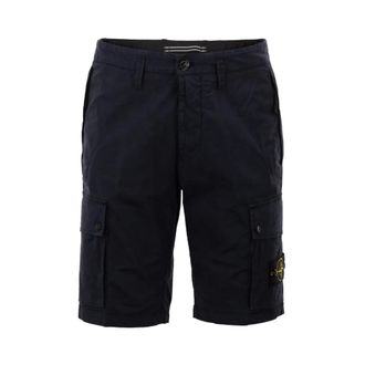 Stone Island Slim-Fit Cargo-Bermuda-Shorts - - Shorts - Herren - Blau - W38