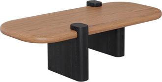 Generic Couchtische Oval Antiker Stil Kiefernholz Living Room Table Große Ablagefläche Abgerundete Ecken Komfortable Höhe Wohnzimmertische für Wohnzimmer, Bal