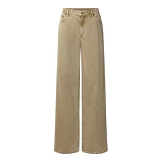Michael Kors Jean Coupe Large - Femme - Jeans - Beige - Taille: 38 FR
