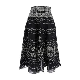 Charo Ruiz Ibiza Femme, Jupes, Noir, Taille: 42 FR Jupe Midi Noire Livvy