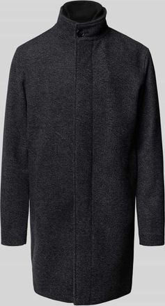 Jack & Jones Mantel aus Woll-Mix mit Stehkragen und Eingrifftaschen