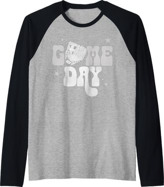 Trendy Apparel Game Day Sports Stars Baseball Glove Raglan