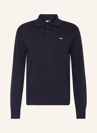 Tommy Jeans Strick-Poloshirt blau