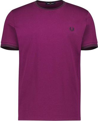 Fred Perry Herren T-Shirt violett Baumwolle