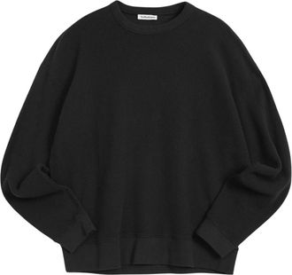 Ymc You Must Create Homme, Sweatshirts et sweats &agrave; capuche, Noir, Taille: M Pull Ras du Cou Gaufr&eacute; Polyvalent