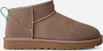 UGG Classic Ultra Mini Boot f&uuml;r Damen in Brown, Gr&ouml;&szlig;e Schaffell