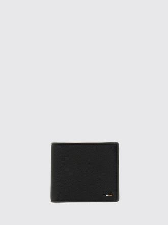 HUGO BOSS Portefeuille bifold en tissu technique avec int&eacute;rieur en cuir et logo