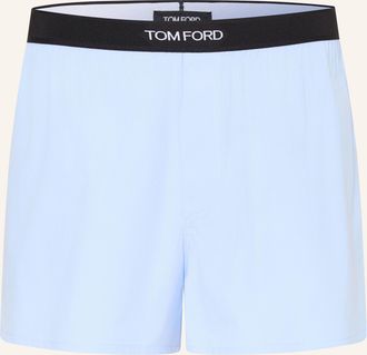 Tom Ford Web-Boxershorts blau