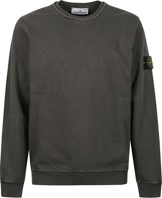 Stone Island Homme, Sweatshirts et sweats &agrave; capuche, Gris, Taille: 2XL Logo SweaT-shirt