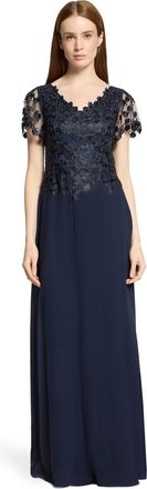 Vera Mont Abendkleid VERA MONT Damen mit Stickerei, Damen, Gr. 36, Normalgr&ouml;&szlig;en, night sky, Obermaterial: 100% Polyester. Futter: 100% Polyester, ausgestellt la