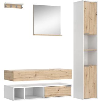 Vicco Badm&ouml;bel-Set Henri, Wei&szlig;, 5 Teile