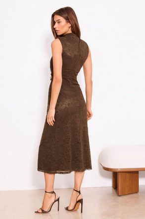 Lipsy Midikleid Lipsy tailliertes, asymmetrisches Midikleid (1-tlg)