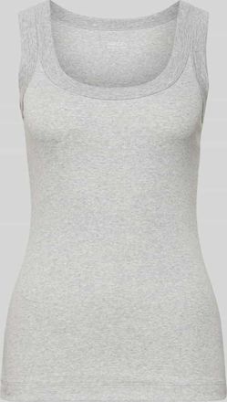 Marc Cain Tanktop mit geripptem Rundhalsausschnitt