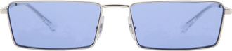 Ray-Ban Ari Bio-based Sonnenbrillen Silber Fassung Blau Glas ...