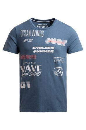 Camp David Rundhalsshirt aus Baumwolle