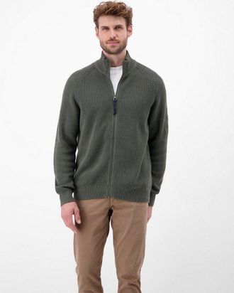 Lerros Strickjacke LERROS Herren Strickjacke, grob gerippt